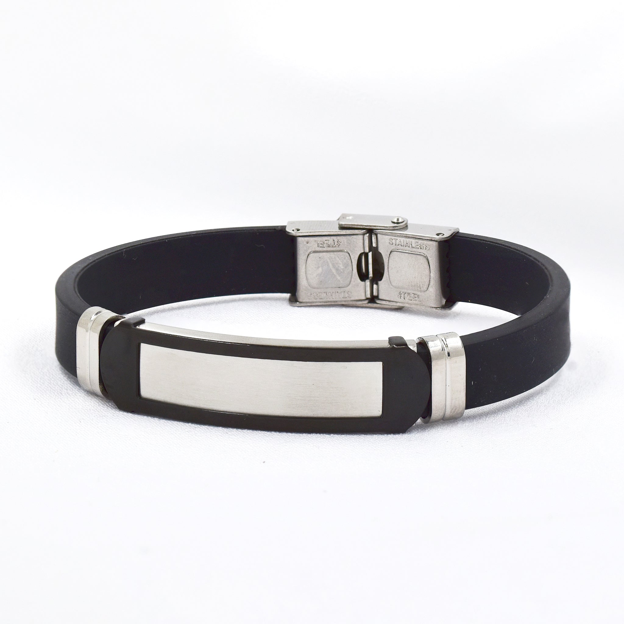 Stainless Steel Rubber Bar Bracelet – TrendStudio