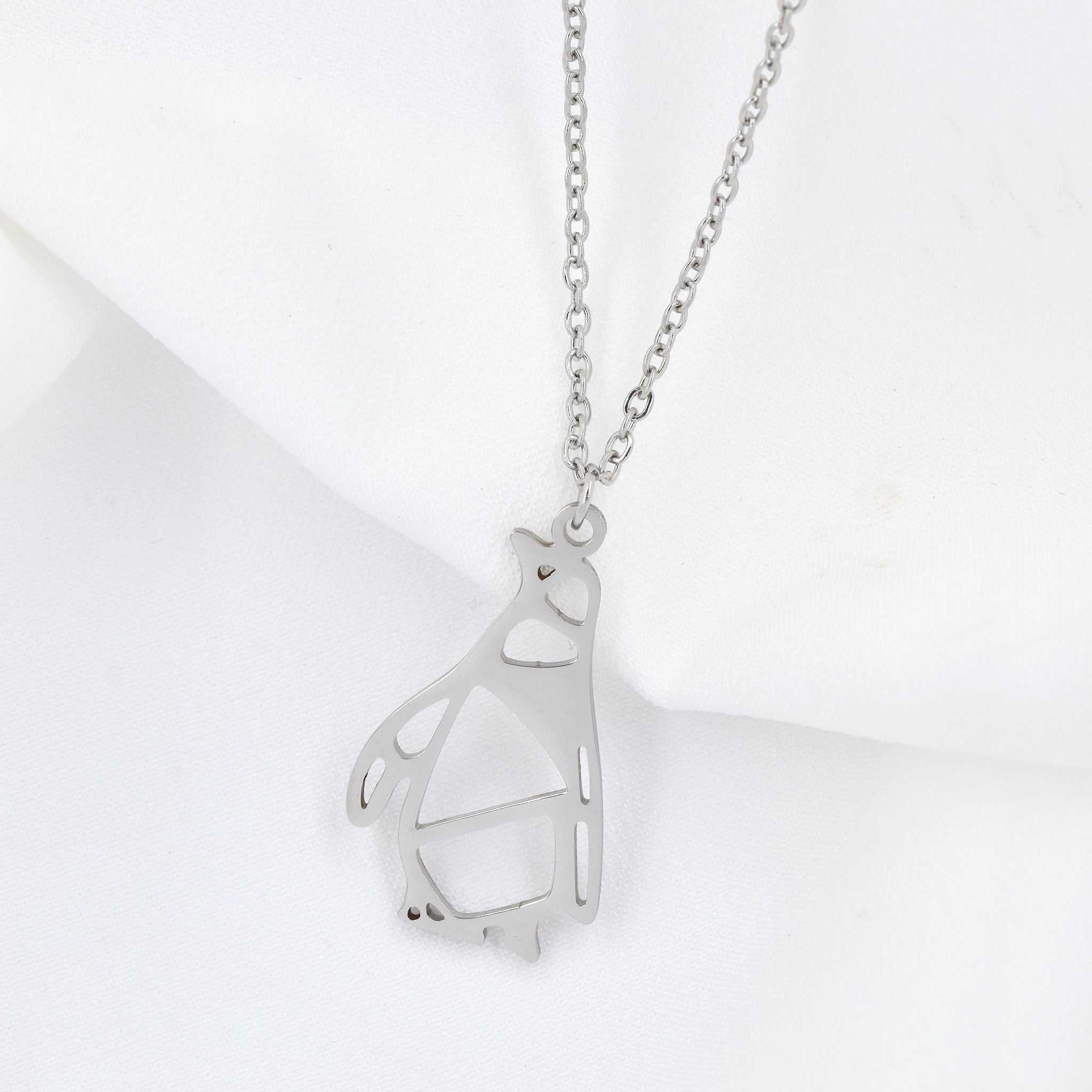 Stainless Steel Origami Penguin Necklace – TrendStudio